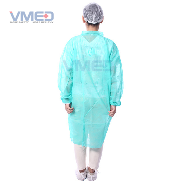 Disposable SPP Non-woven Green Lab Coat from China manufacturer - Vench